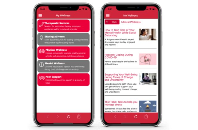 Rutgers Launches the My Wellness App for Employees | Rutgers University